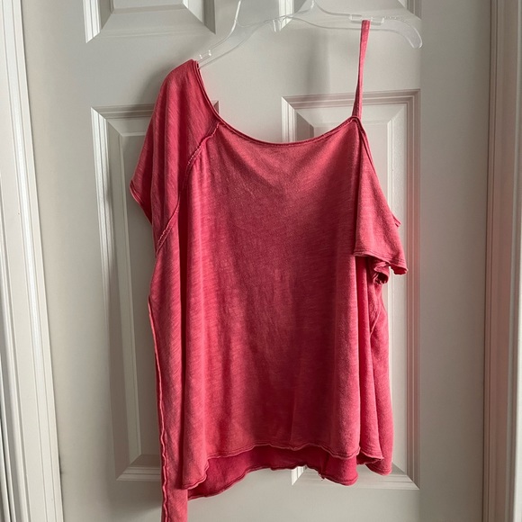 Free People | Tops | Free People One Shoulder Tee | Poshmark